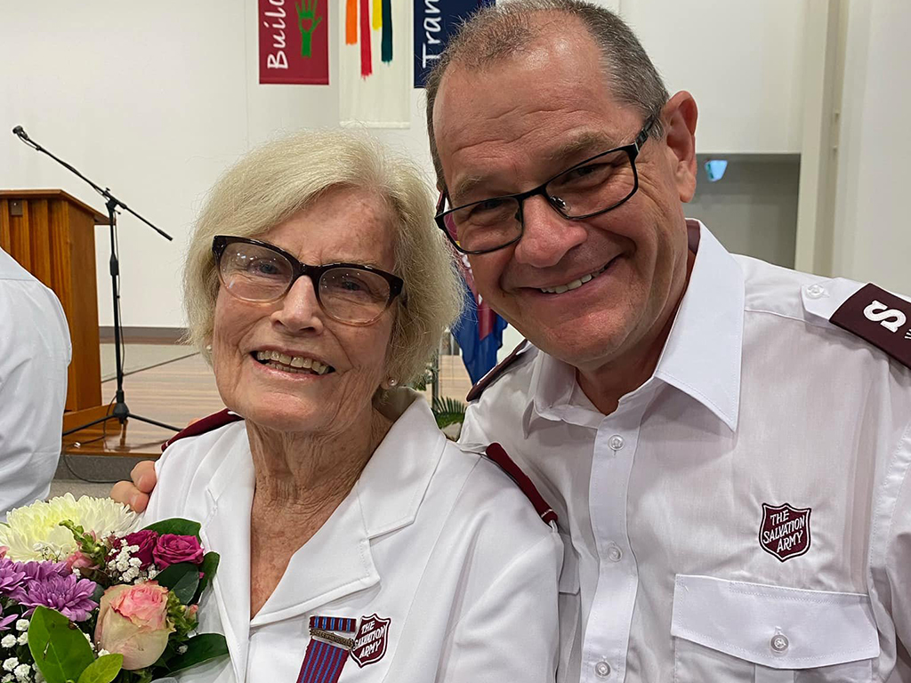 Lieut-Colonel Olive Lucas receives Order of the Founder