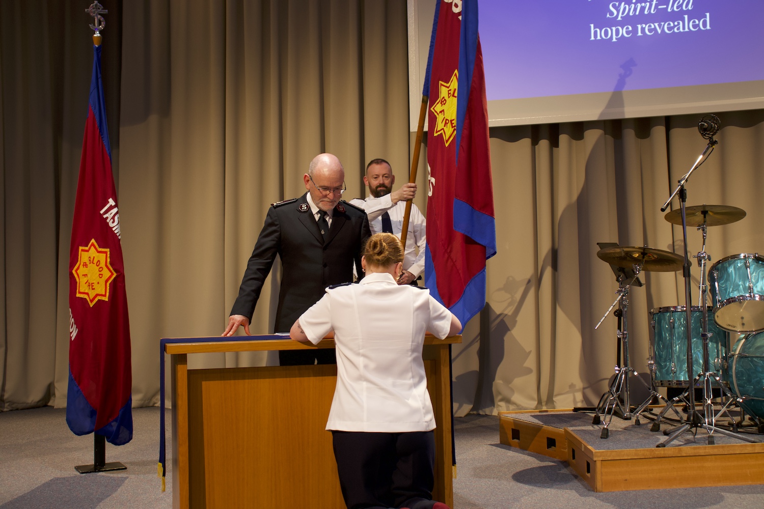 General Buckingham enrols world’s newest soldier at Hobart Rally