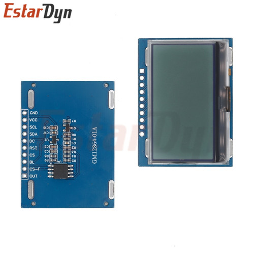 LCD Module 128X64 Graphic Display Screen Board LCM Panel 128x64 Matrix ...