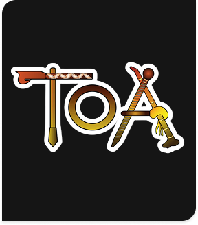Classic TOA vinyl Sticker | Toa Luau