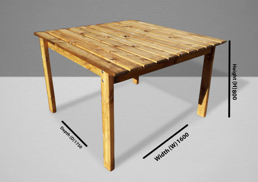 Redwood Extra Large Square Table | D-O-L