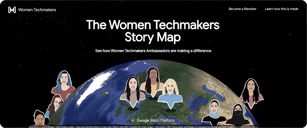 How we built the Women Techmakers Story Map