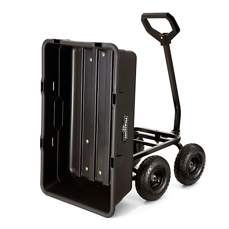 GroundWork 5 cu. ft. 800 lb. Capacity Pro Series Poly Dump Cart | Alpha ...