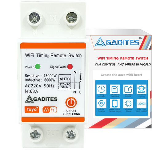 GADITES Wifi smart Timing Remote switch Bulit WiFi Smart Switch for AC ...