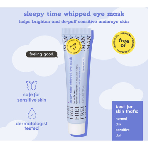 Freeman Sleepy Time Whipped Eye Mask, Reduces Puffiness & Dark Circles ...