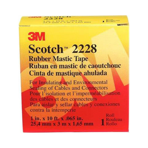 3M 2228 Scotch Moisture Sealing Electrical Tape, 1 in x 10 ft x 0.65 in ...