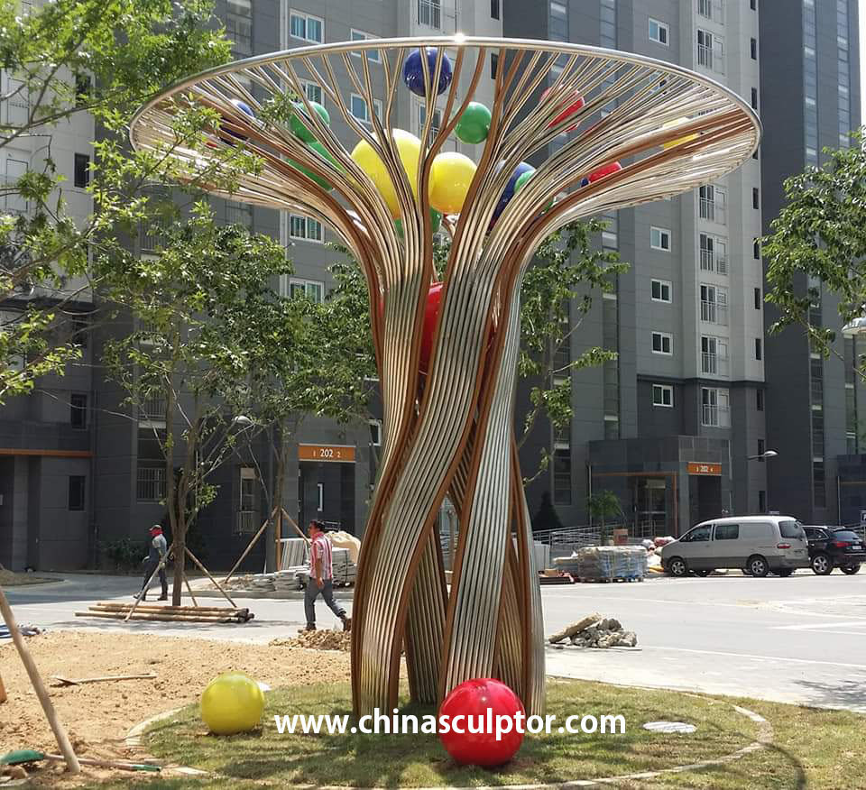 Pipe Sculpture / Artworks / Stainless steel