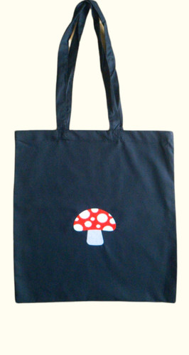 Embroidered Mushroom Tote Shopper Bag | nicells