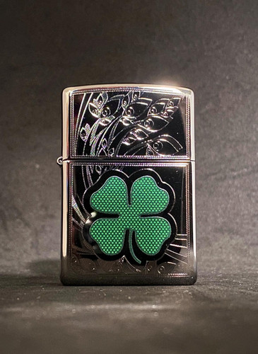 24699 High Polish Chrome Clover Design | ZipSho Trading Svcs