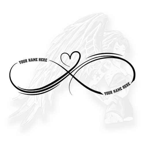 Personalised Infinity Symbol - 26 | InkBound UK