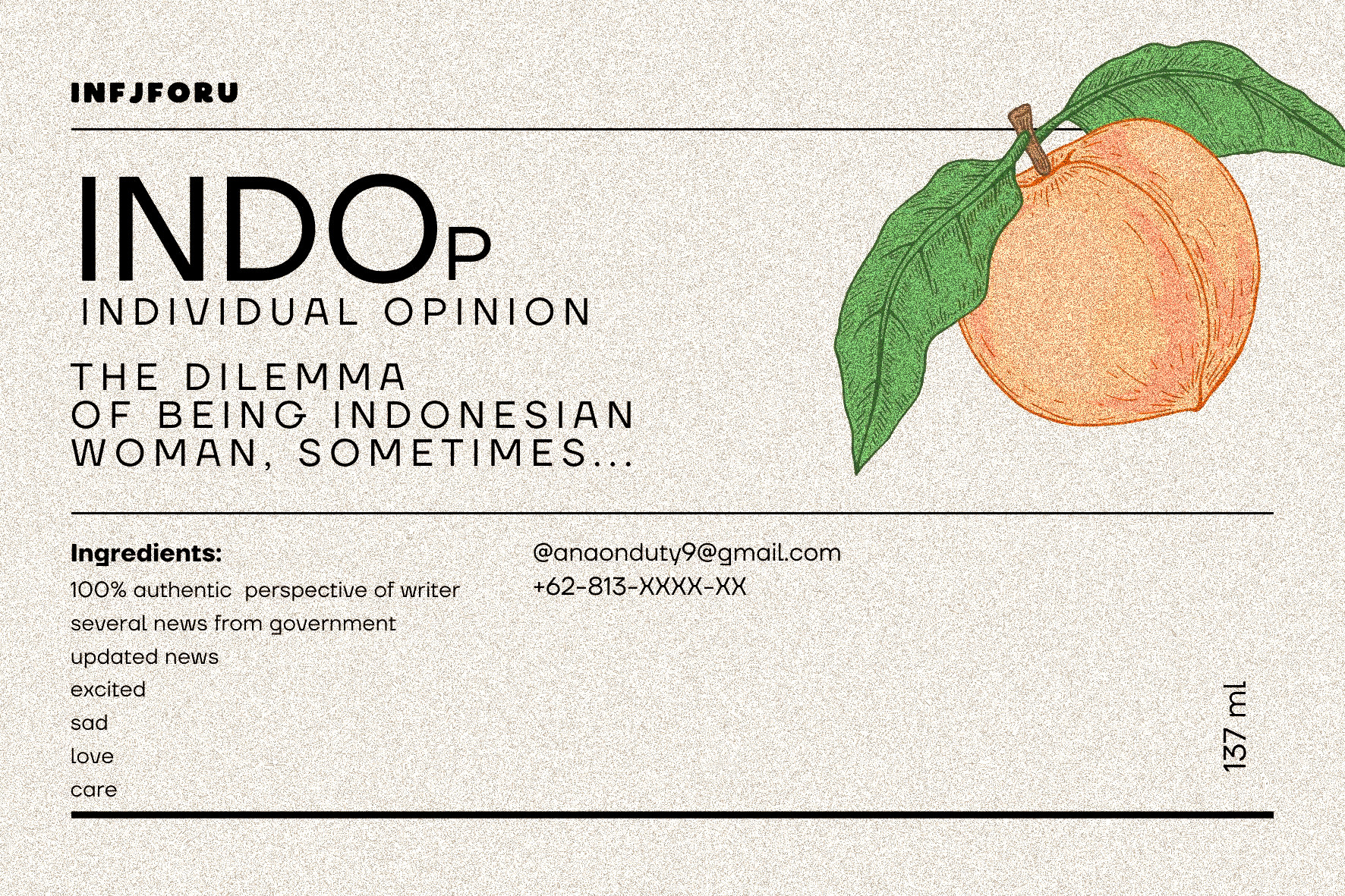 The Dilemma of Being Indonesian Woman, sometimes...