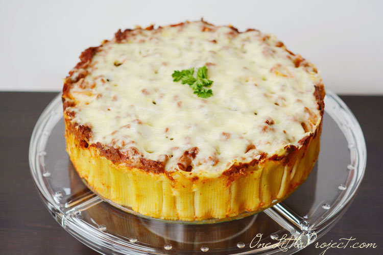 Three Cheese Italian Rigatoni Pie | Bread of Life