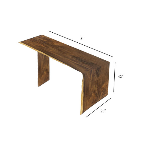 42" Live Edge Communal Table [QTY: 10, 42" H x 25" D x 8'L] F-LL-2 ...