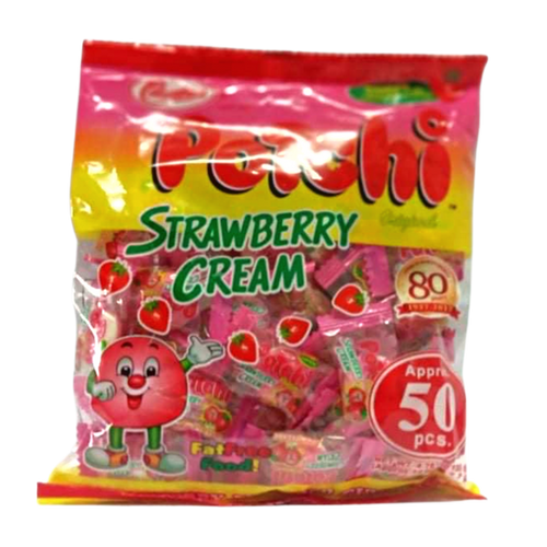 Potchi Strawberry Cream Gummy Candy (50 Pieces) | E-com XpresStore