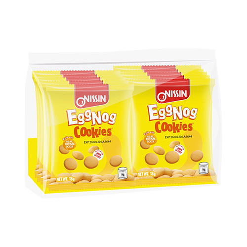 Nissin Eggnog Cookies (18g pack of 10) | E-com XpresStore