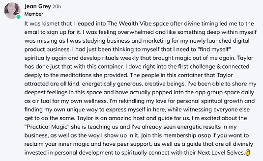 The Wealth Vibe Membership | Taylor Eaton