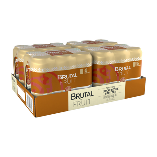 BRUTAL FRUIT LITCHI 500ML CAN X 24 | Booze Town