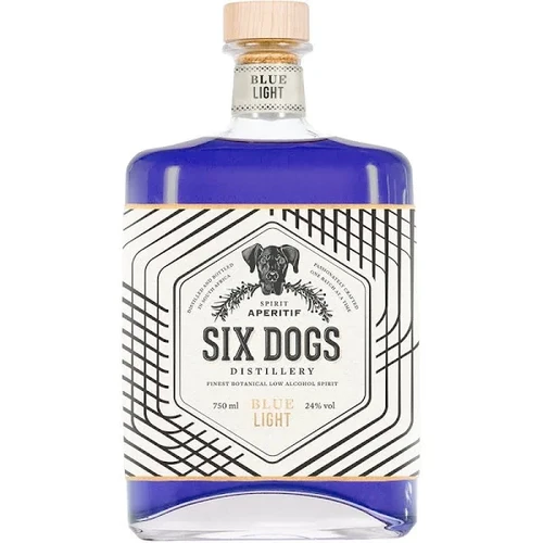 SIX DOGS HANDCRAFTED BLUE GIN 750ML | Booze Town