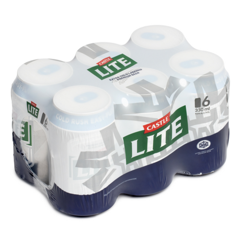 CASTLE LITE 330ML CAN X 6 | Booze Town