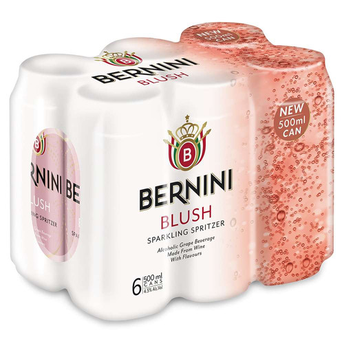 BERNINI BLUSH 500ML CAN X 6 | Booze Town