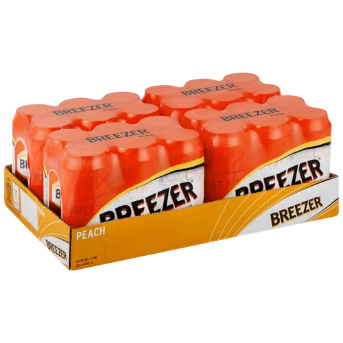 BACARDI BREEZER PEACH 440ML CAN X 24 | Booze Town