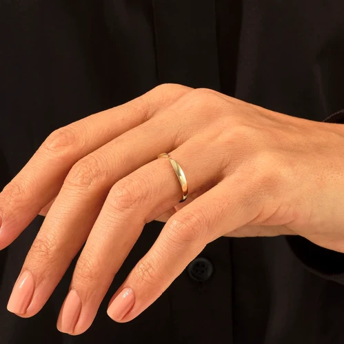 14K Solid Gold Minimalist Open Claw Ring | The Karat Store