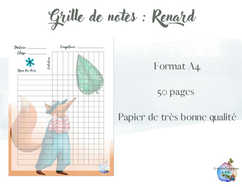 Grille de notes : Renard | LMPDM