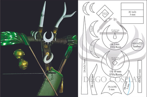 Artemis Pattern | Hades (Digital Product) | Diego Cosplay