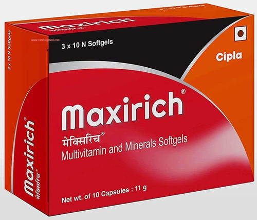 MAXIRICH SOFTGELS CAPSULES (1 X 10) CAP | sandeepmed.com