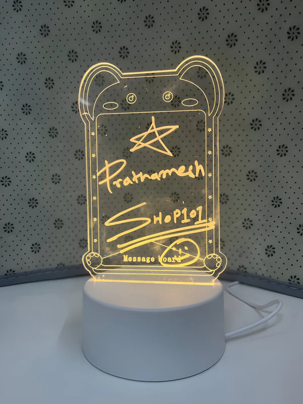 3D Acrylic LED Message Board | The Cozy Aesthetics