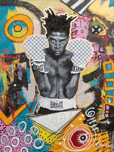 BasquiatSeries #4 – The Great Boxing Champion | Artist Jones