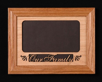 Our Family 5x7 with choice of frame/script/landscape | family-frameworks