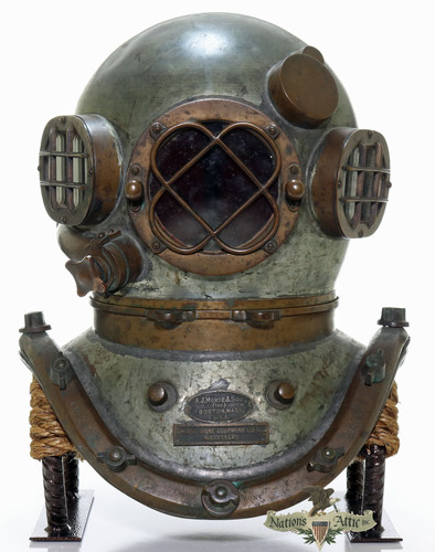 Rare 1939 Morse Transitional Diving Helmet | Old Diving Helmets