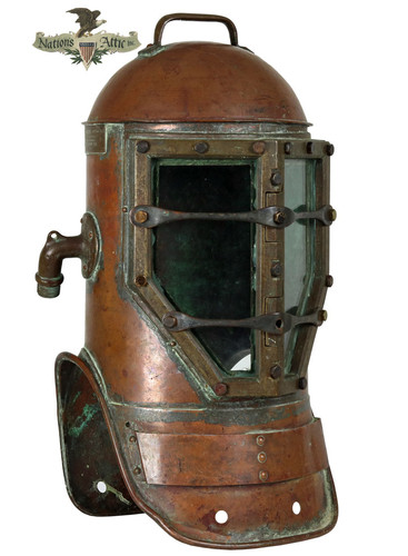 Miller Dunn Divinhood Style 2 - 1st Year Example | Old Diving Helmets
