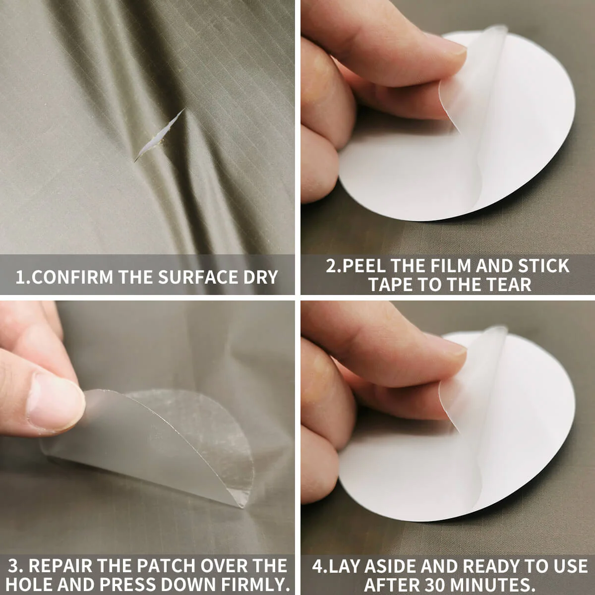 TPU Transparent Tarp Patches | hengehammocks