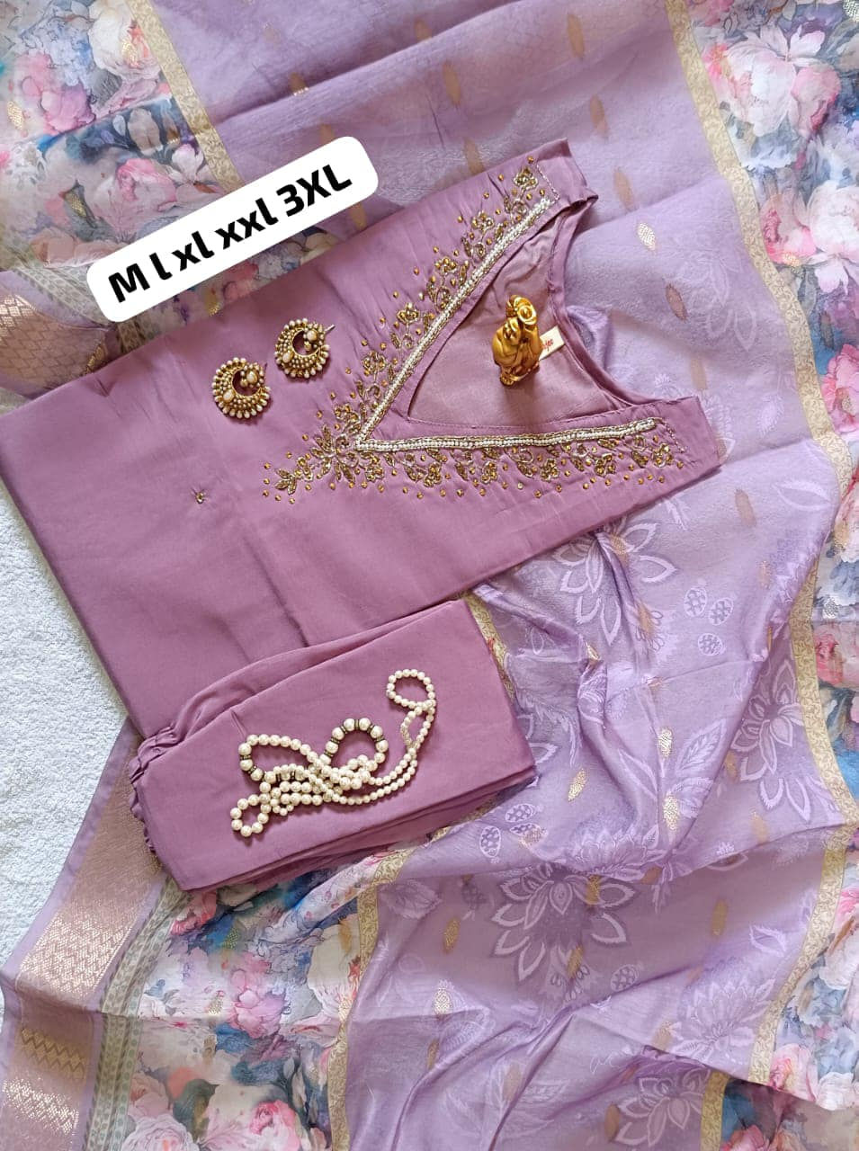 HAND WORK KURTI WITH HAND WORK DUPATTA PENTS SET | PSTrend