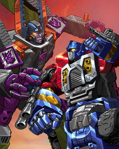 David Kaye - Megatron & Optimus Prime - Transformers Armada - 8x10 ...