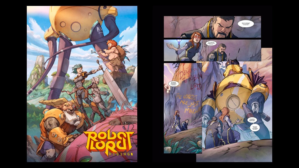 Robot Lord Rising graphic novel to be published by Caurette Editions