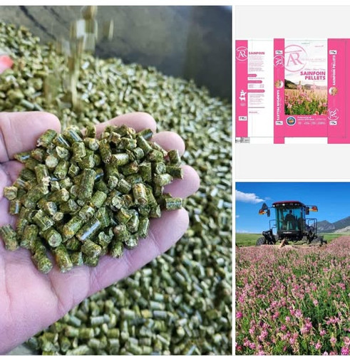 Sainfoin Pellets: Bulk 1 ton totes | Alaska Ranch