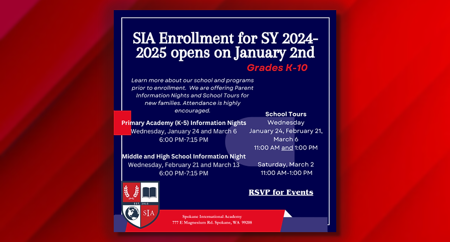 ENROLLMENT FLYERS | SIA