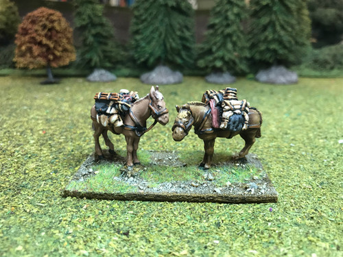 PM02 Pack Mule Set 2 - Mixed Load | Tiger Miniatures