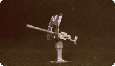 EX15 75mm Naval Quick Fire Gun on Deck mounting | Tiger Miniatures