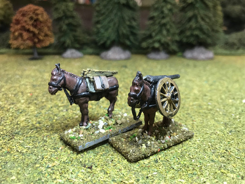 PM05 Pack Mule Set 5 - Screw Gun | Tiger Miniatures