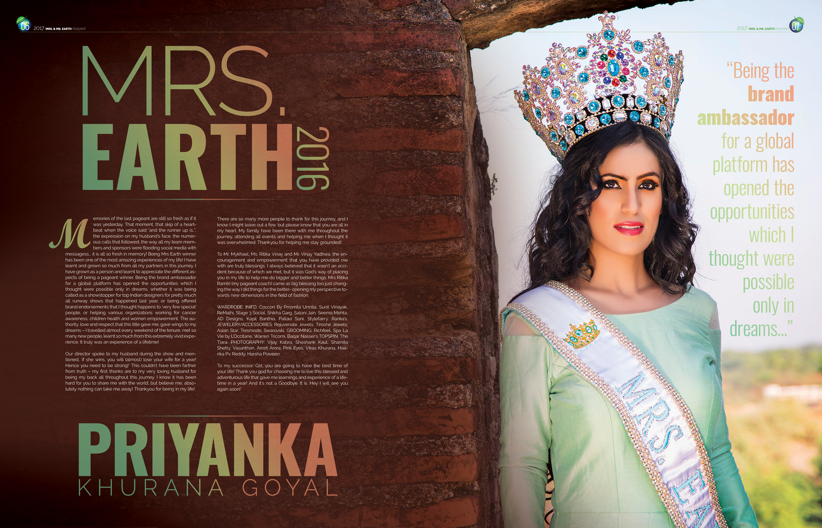 PAGEANT DESIGN | Program Book Content Page Samples