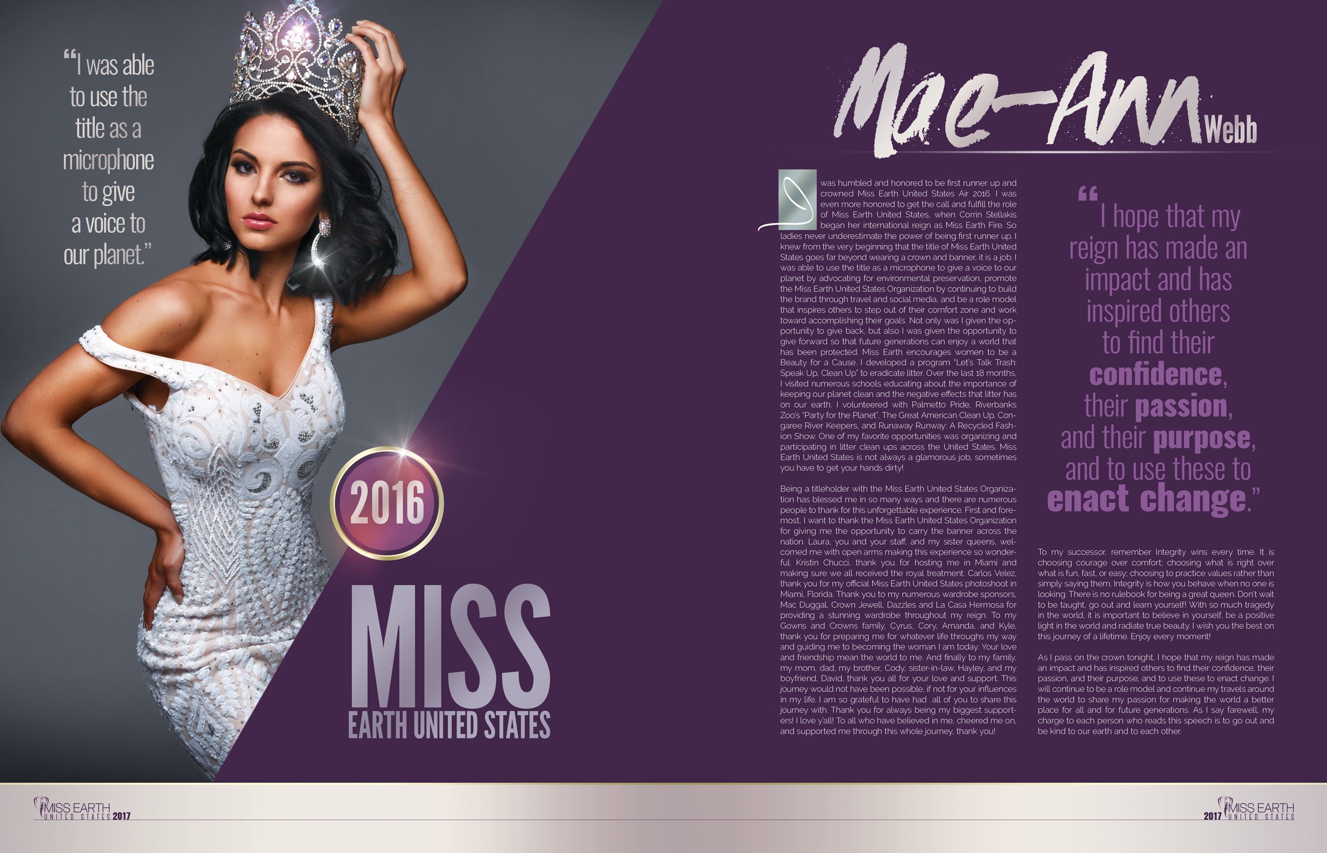 PAGEANT DESIGN | Program Book Content Page Samples