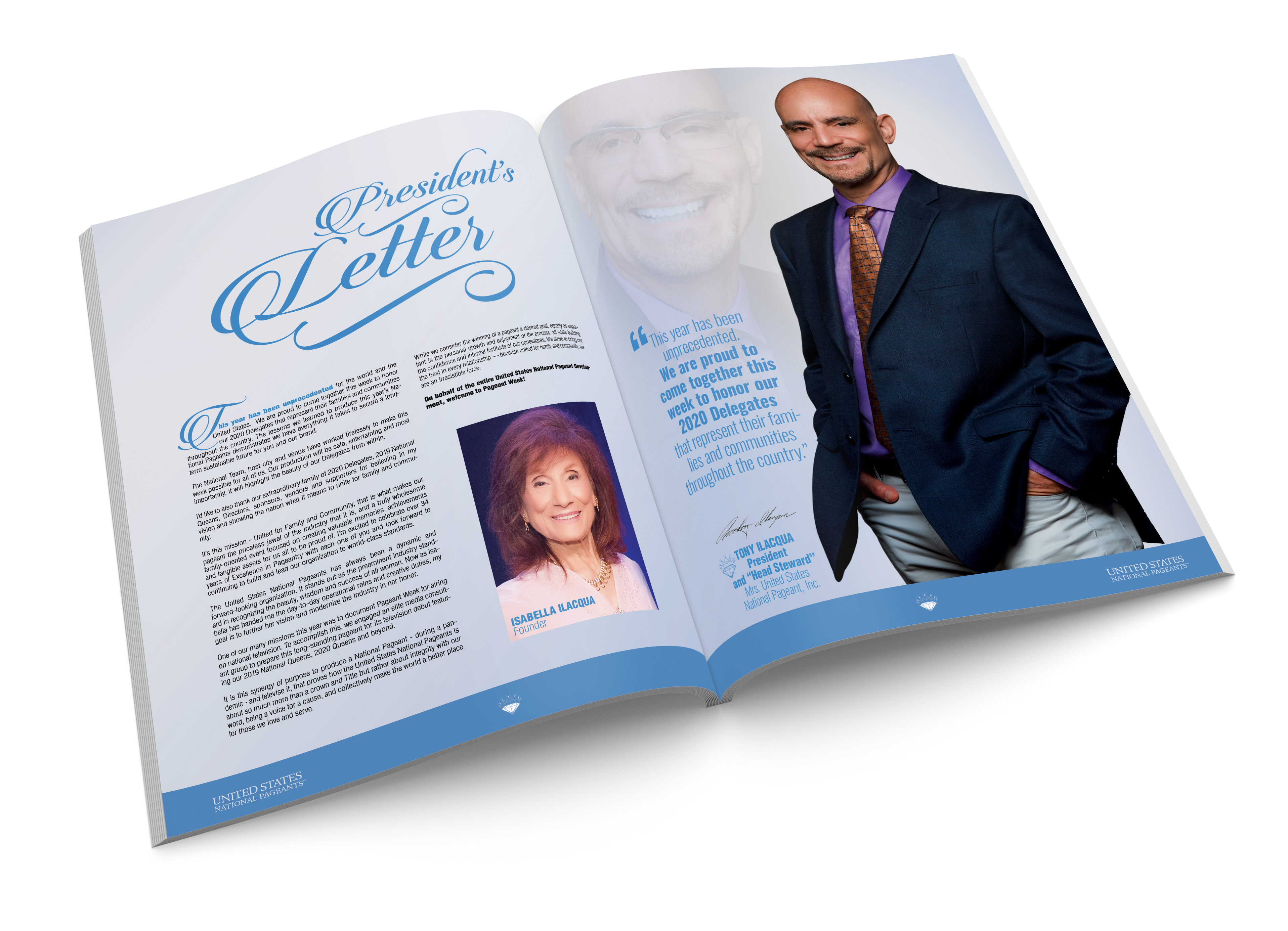 PAGEANT DESIGN | Program Book Content Page Samples