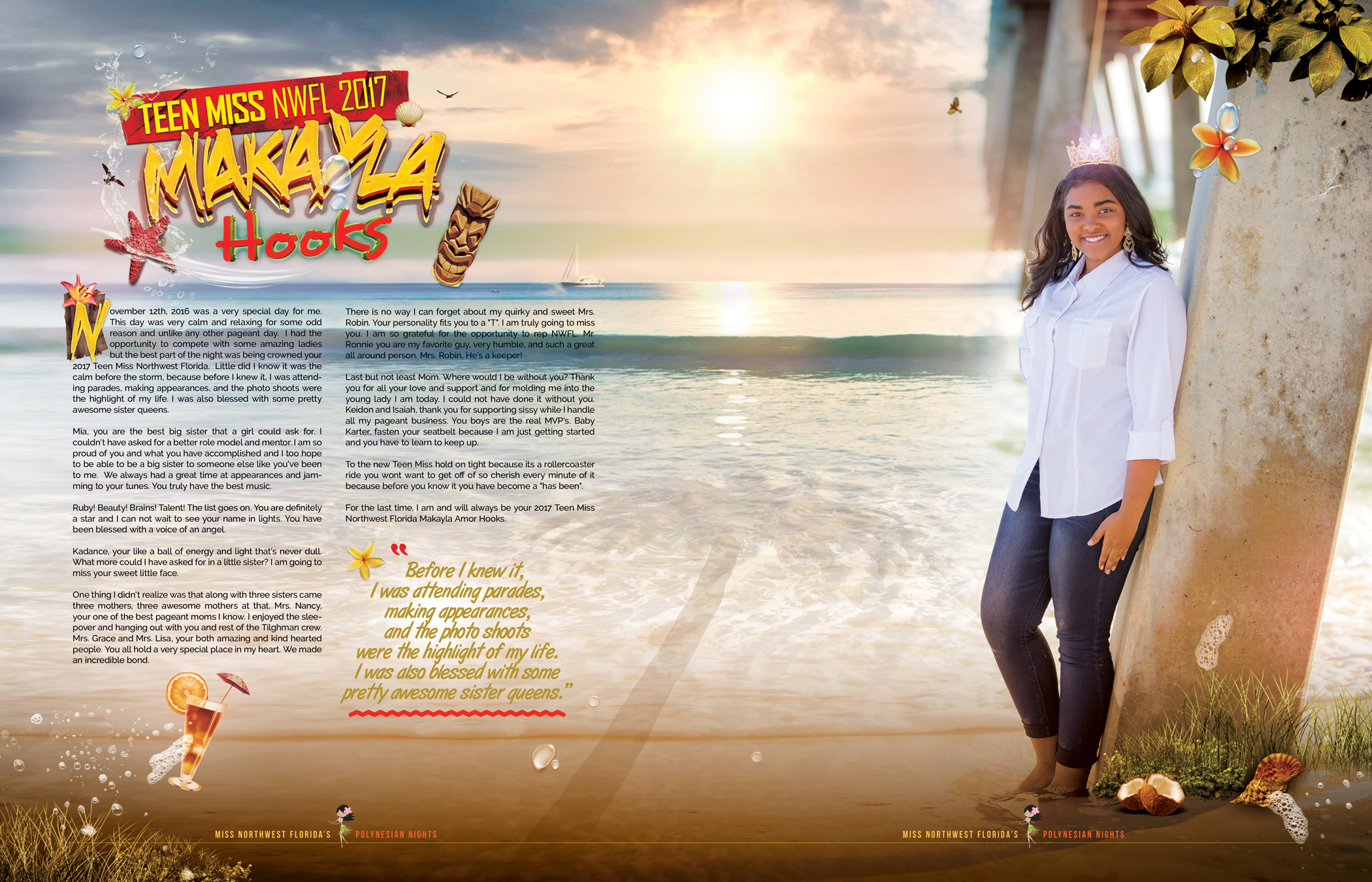 PAGEANT DESIGN | Program Book Content Page Samples