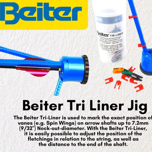 Beiter Tri-liner Fletching Tool | dxarchery.in