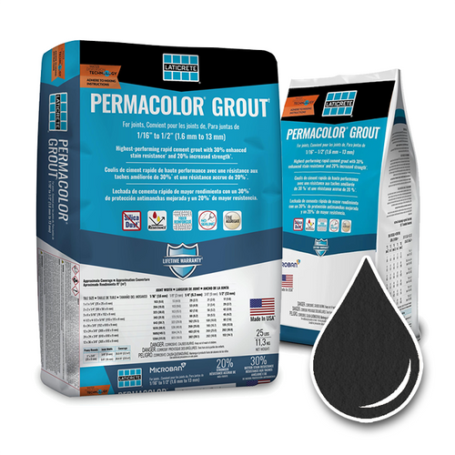 LATICRETE Permacolor Grout #22 MIDNIGHT BLACK | Global Stone of NY