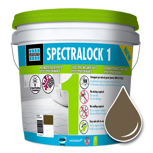 Laticrete Spectralock 1 Pre-Mixed Grout in Chestnut Brown #66 (1Gal ...